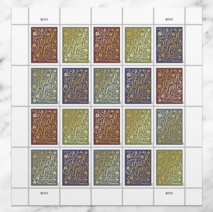 2020 Forever Stamps Thank You Stamps – store-stamps